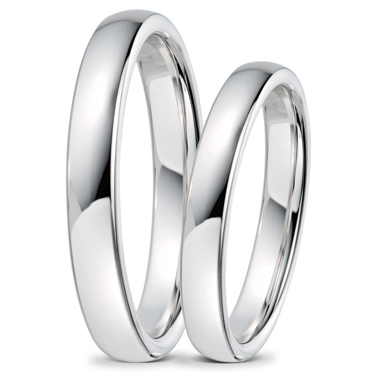 Giftering hvitt gull - 2,5 mm - Gullborgen